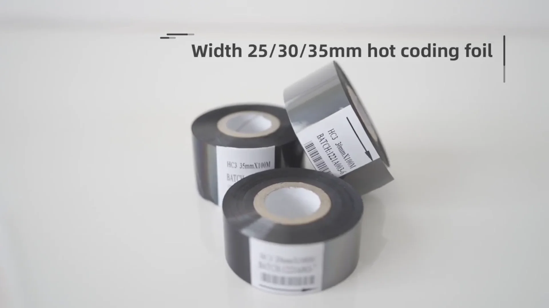 30mm Manufacturers Black Date Stamping Printing Batch Code Hot Stamp ...
