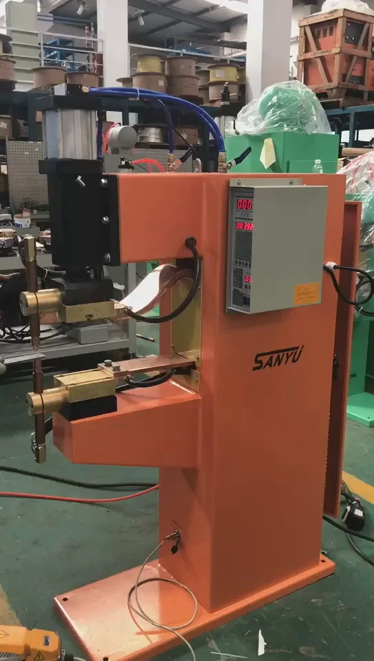 80 Kva Pneumatic Resistance Projection Spotter Machine Spot Welding ...