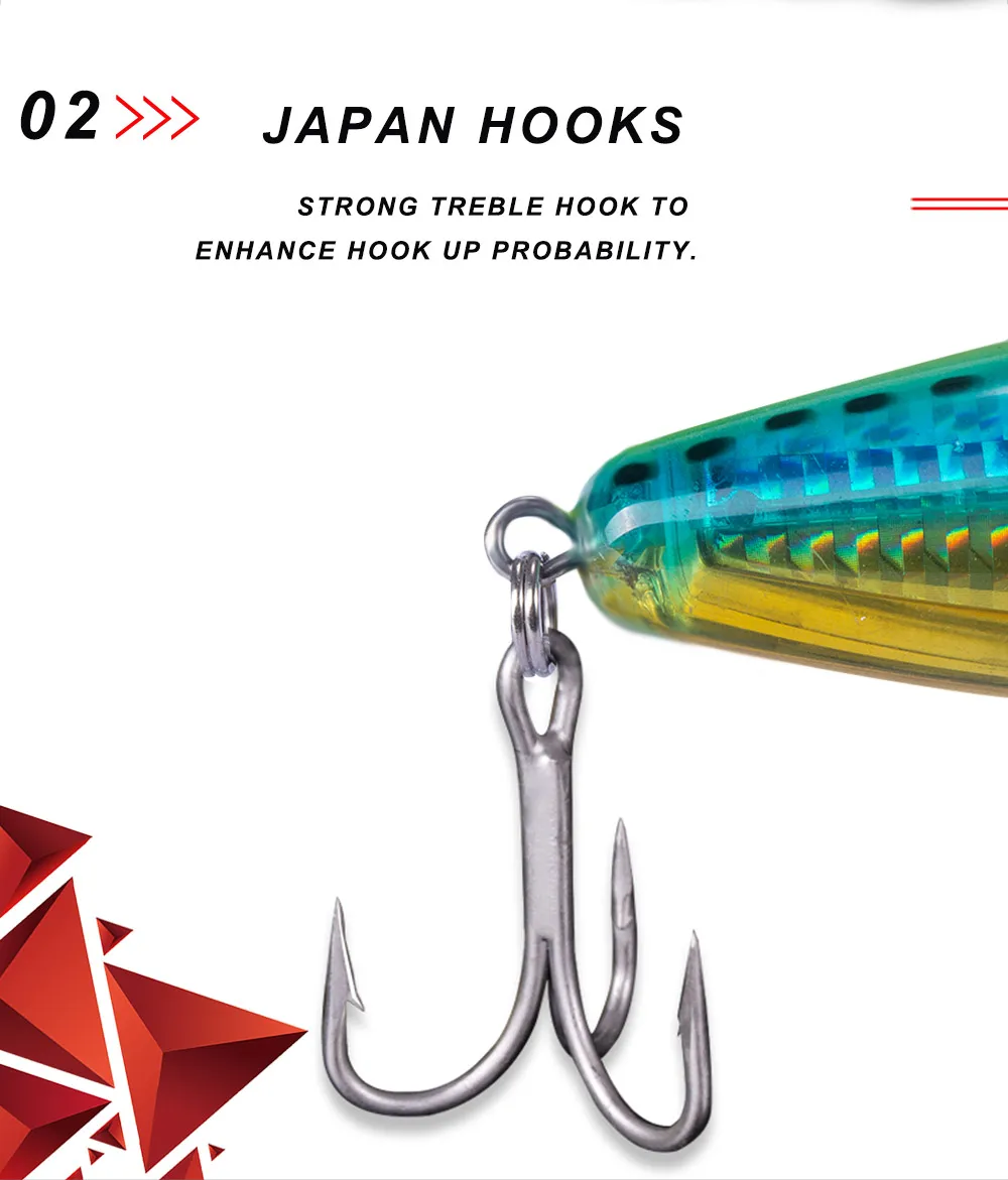 NOEBY NBL 9602 Poppers - Topwater Lures for Sea Fishing