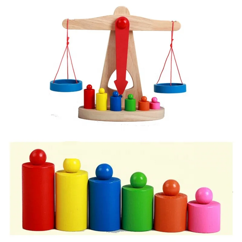 Educational Toys - Wooden Balance Scales for Kids