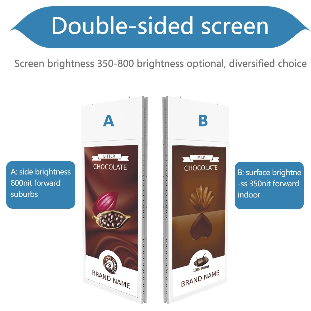 High Quality Double Lcd Screen Display Double Sided Touch Screen Kiosk ...
