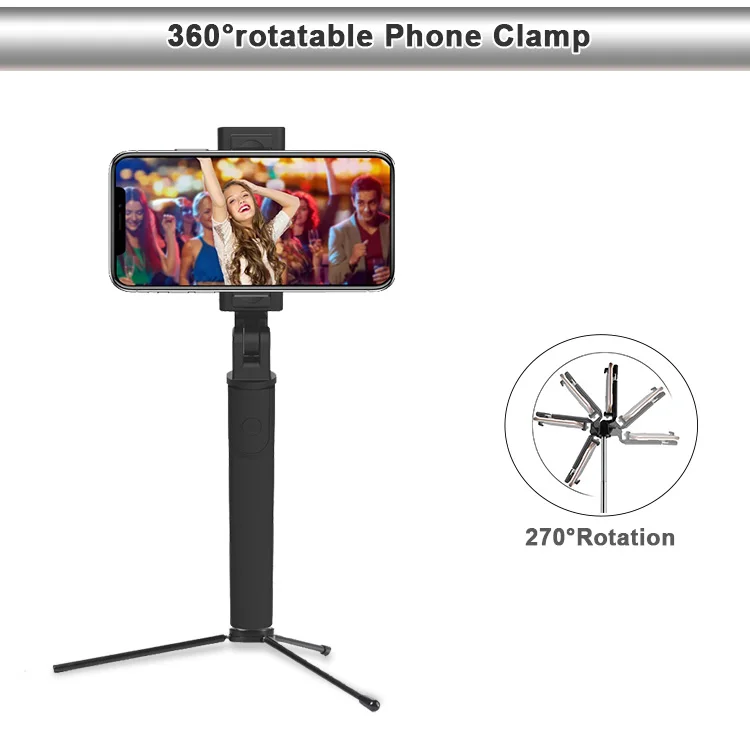 Mobile Video Stand - Portable Selfie Stick with Camera