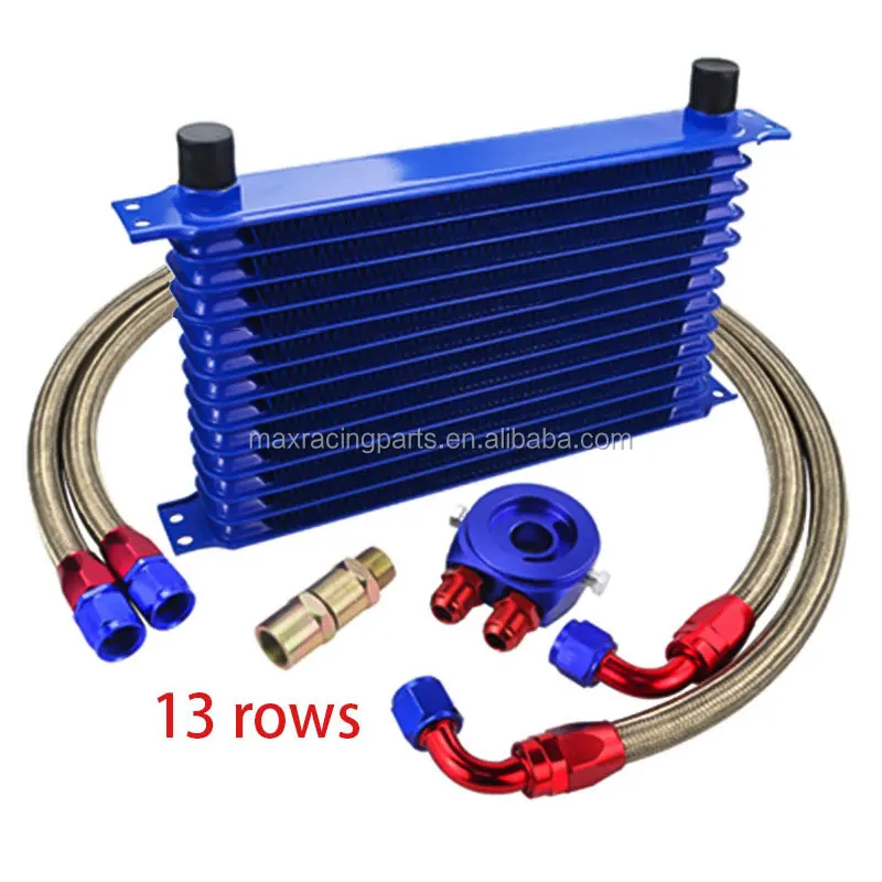 Universal 13 Row Rows An10 Aluminum Japan Car Oil Cooler 1/1.2m Oil ...