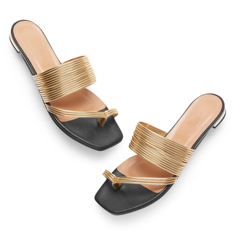 2020 Tailingjia Flat Thong Sandals Women Slippers Summer Slides Beach ...