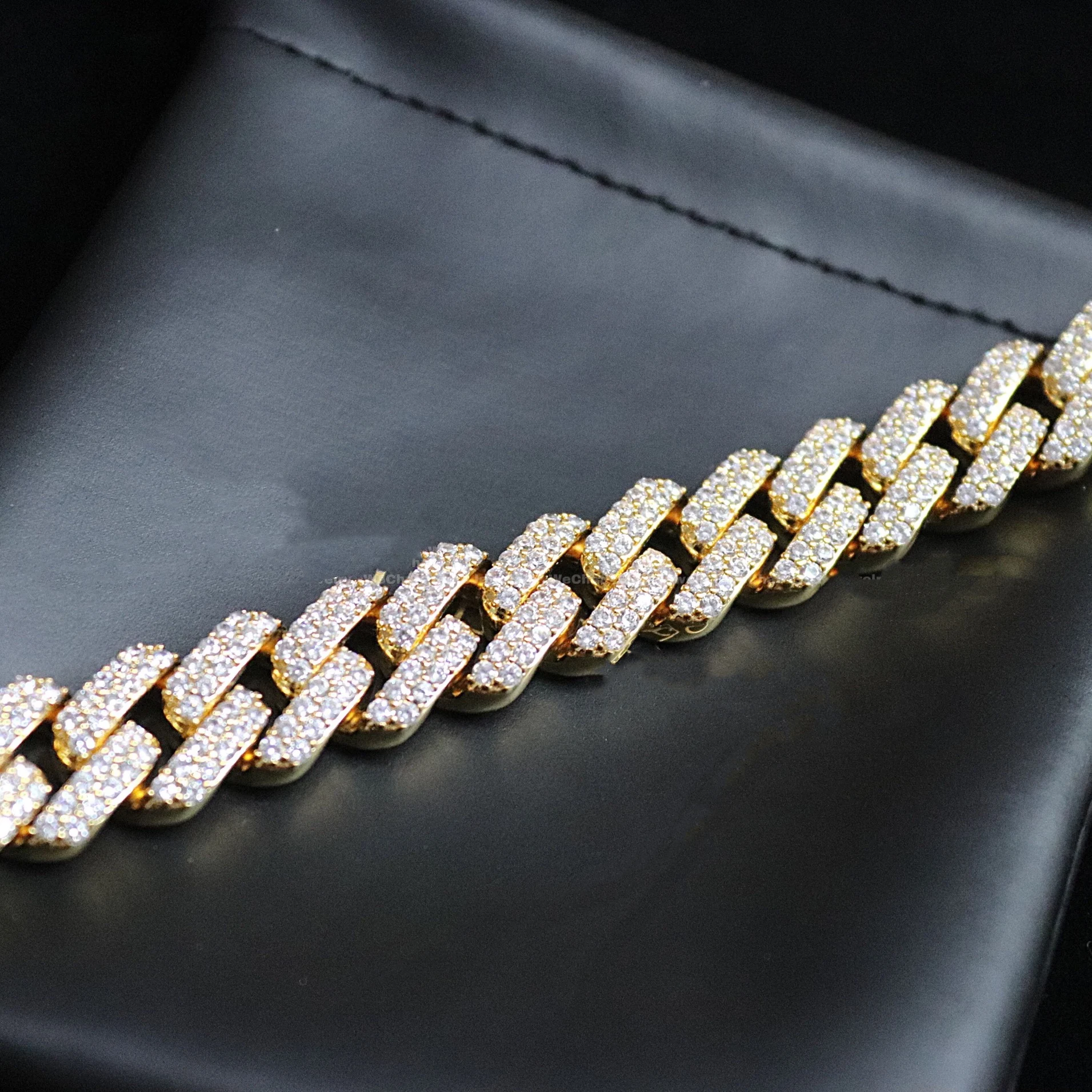 Cheap Factory Price Iced Out Miami Cuban Link Chain 18k Gold Plated ...