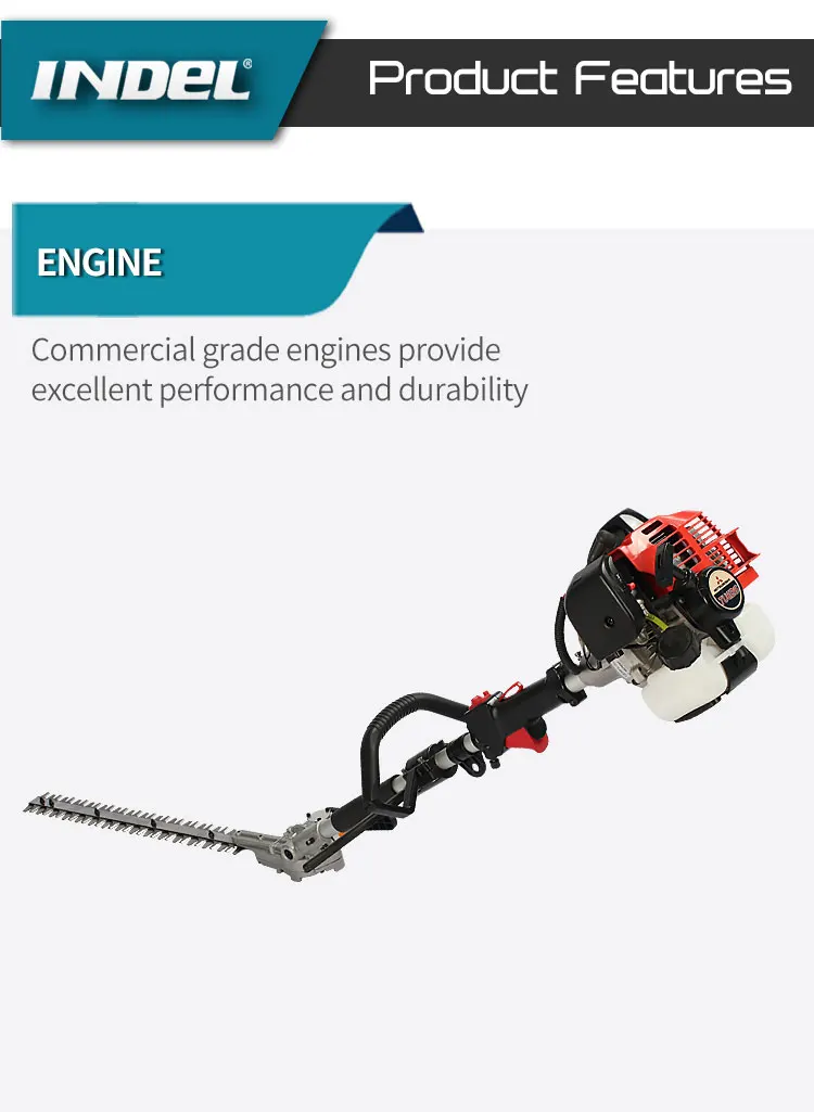 Indel Hot Sale 2 Stroke Single Blade High Quality Long Pole Hedge ...