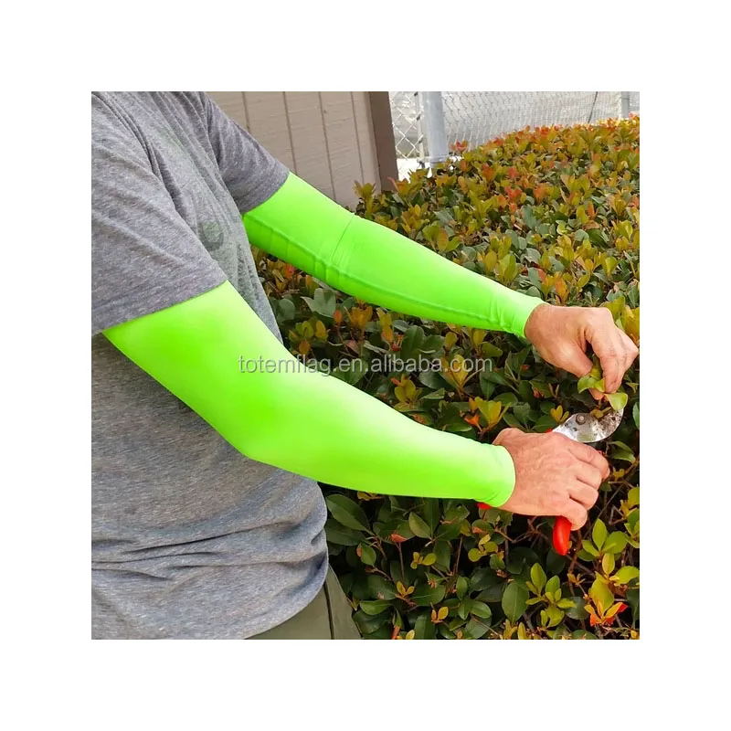 Neon Green Safety Cycling Full Arm Sleeve - Buy Neon Green Arm Sleeve ...