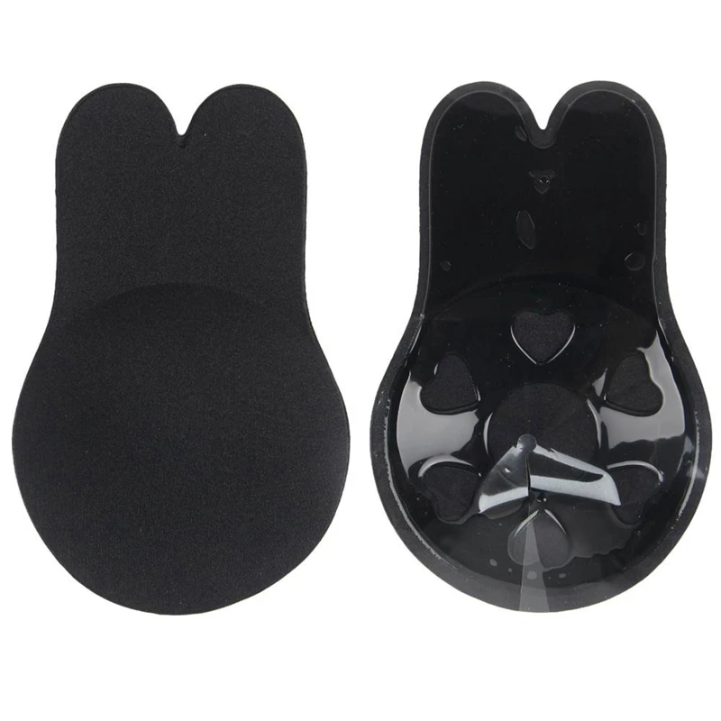 Plus Size Rabbit Women Push Up Adhesive Strapless Invisible Sexy Bra ...