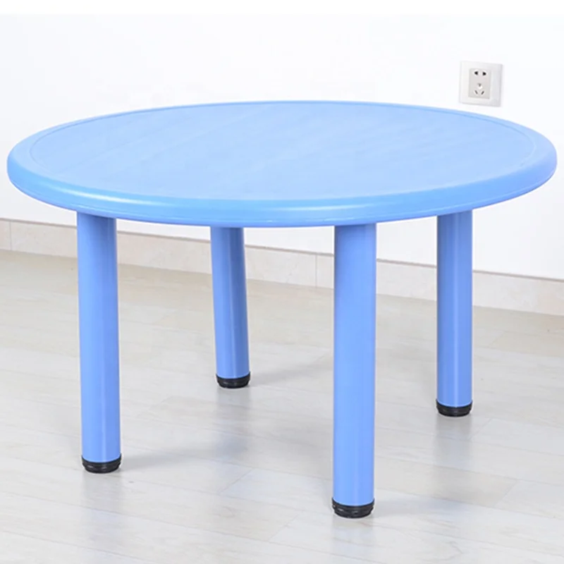 Indoor Kindergarten Children Plastic Round Table Preschool Kids Chair ...