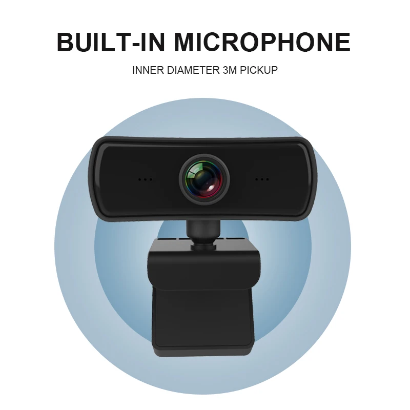 2K PC Camera - HD Webcam with Microphone - Drive-Free USB