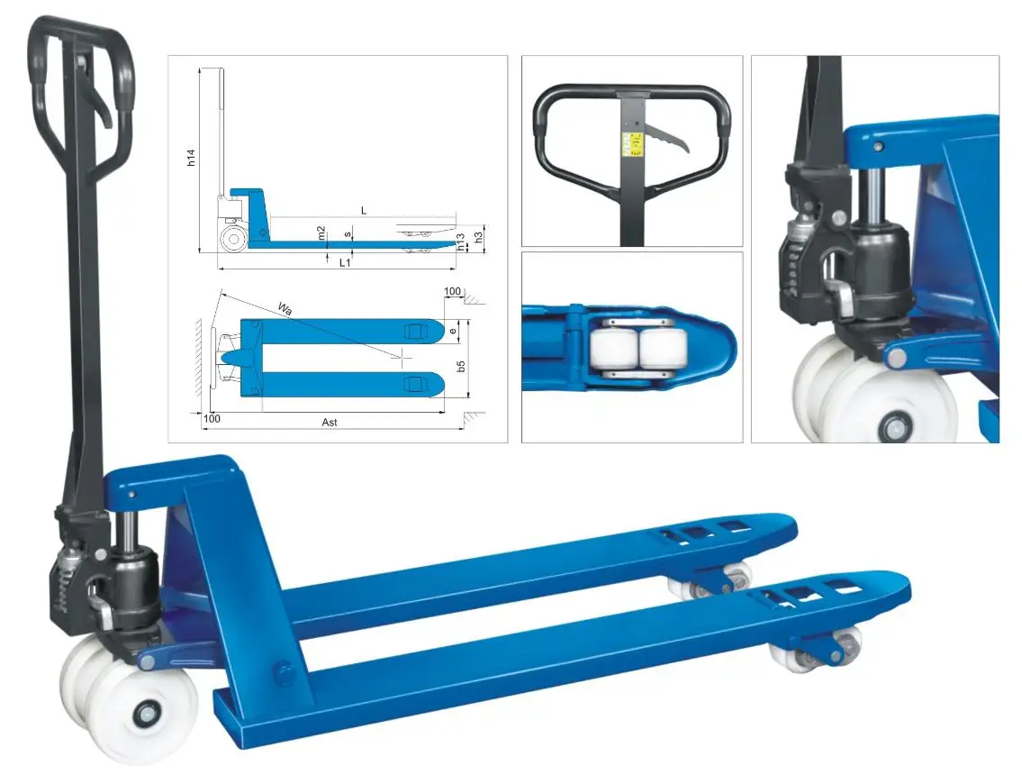 China Eastwell 2500kg 3000kg Portable Self Loading Pallet Lift Manual ...