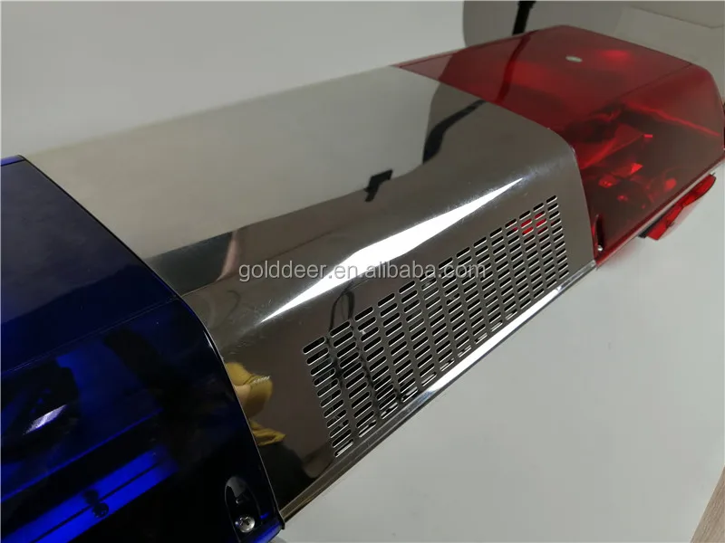 1200mm Red Blue Halogen Rotator Emergency Warning Lightbar with Siren ...