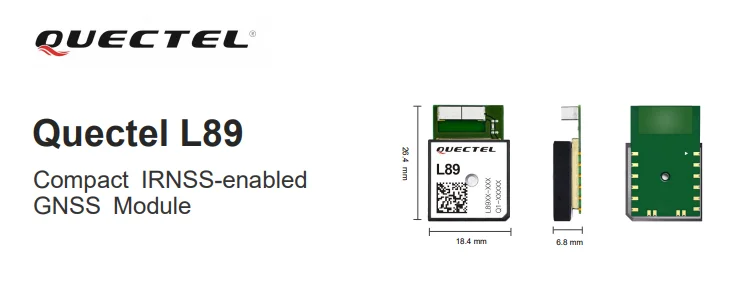 Quectel GNSS module L89 high performance IRNSS-enabled GPS IRNSS ...