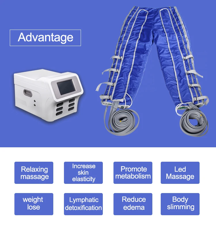 Body Massage Lymphatic Drainage Machine High Waist 24 Air Bags Far ...