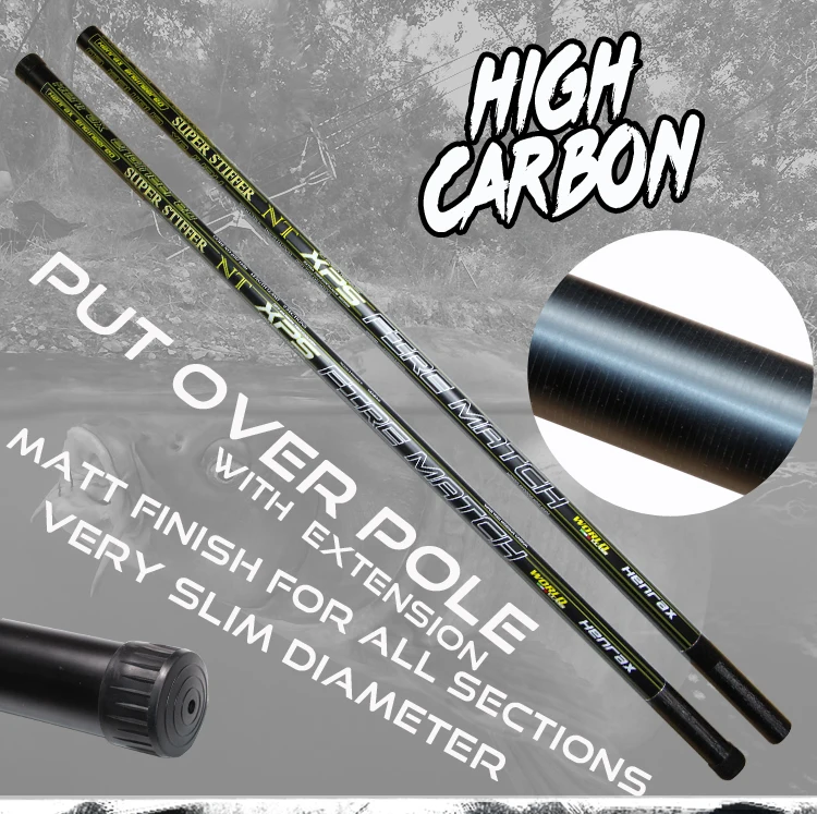 11.00mt 12.50mt Super-stiff Match Fishing Pole Put Over Pole Rod - Buy ...