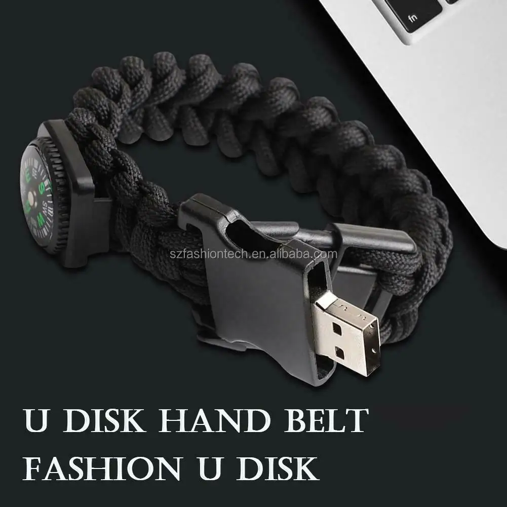Compass Usb Bracelet Flash Drives Paracord Wristband Usb Drive Gadget ...