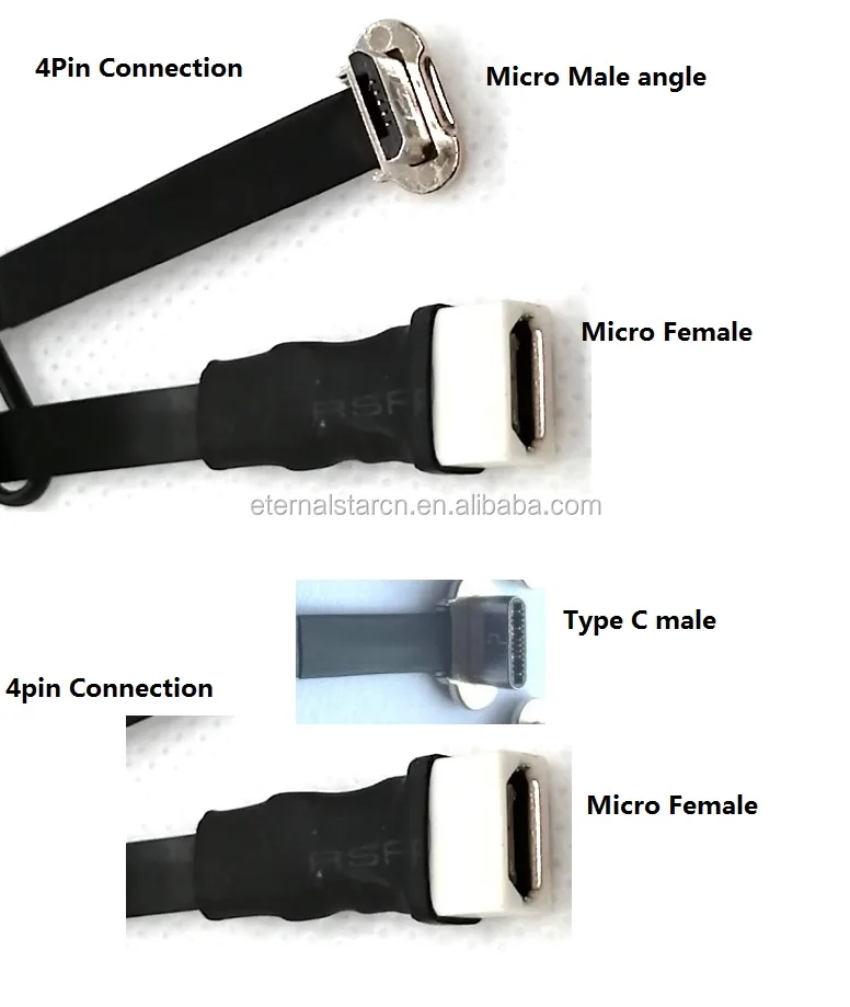 Charger USB Cable - Flat Slim Thin Flex FPC Cable
