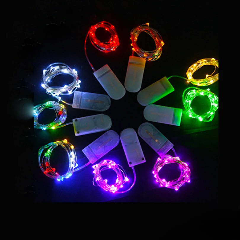 1-5m Fairy Lights Cr2032 Battery Powered Led Mini Christmas Light ...