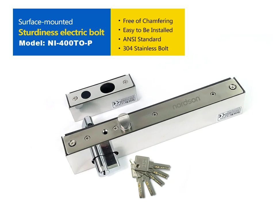 Stainless Steel 12V Electric Deadbolt - Secure Your Door