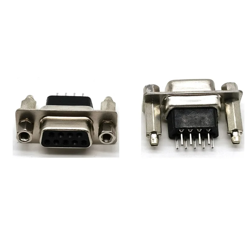 Db9 Female Straight Connector With 4-40 Nuts - Buy Pcb Mount Dsub9 ...