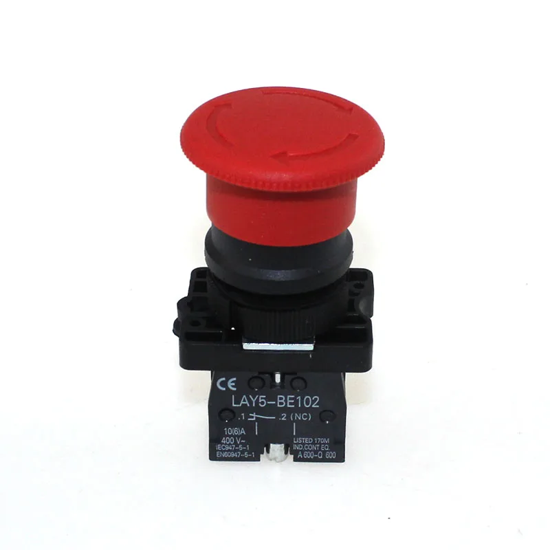 LAY5-ES542 Turn to Release Mushroom Emergency Push Button Switch