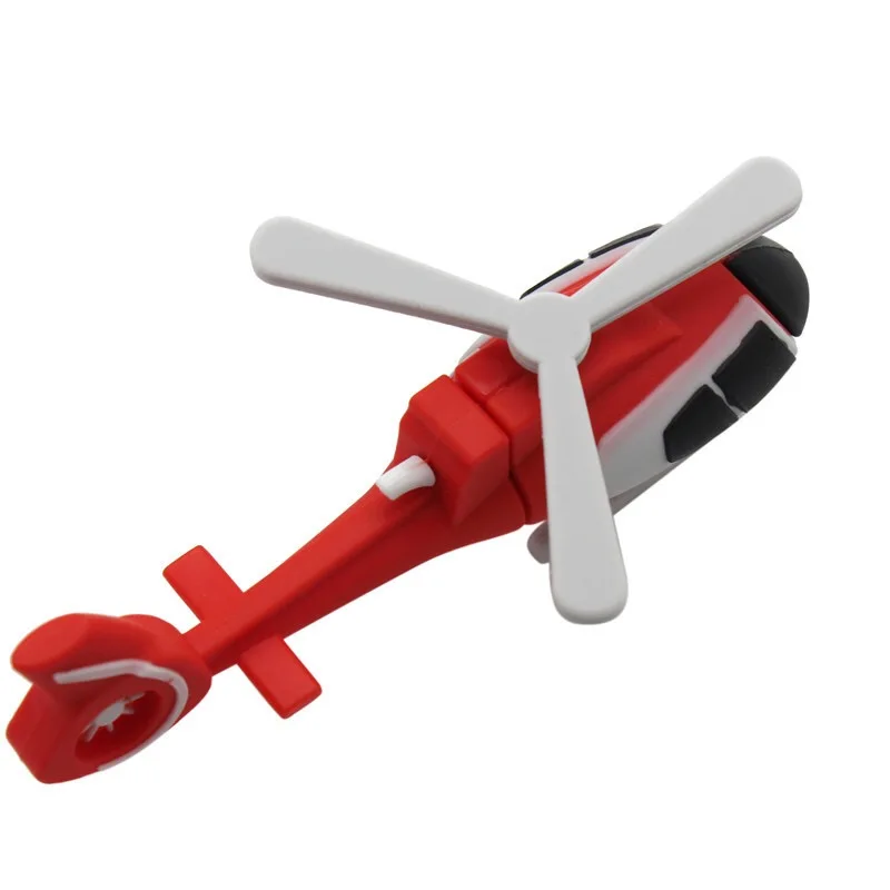 Rubber Soft PVC 3D Helicopter Plane USB Flash Drive