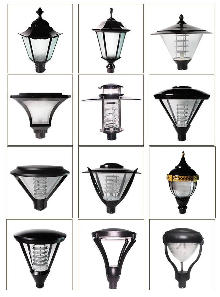 Outdoor Ip65 Pole Area Lighting Stand Alone Park Garden 40w Led Post ...