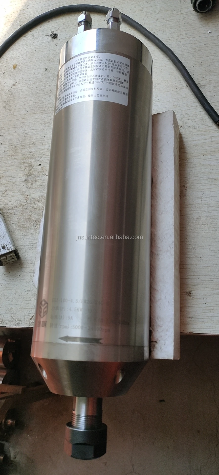 Poros Pendingin Air 5.5 Kw,Diameter Er25 24000 Rpm 125mm Untuk Batu Cnc ...