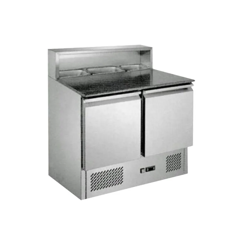 Stainless Steel Pizza Prep Table Chiller - 240L Capacity