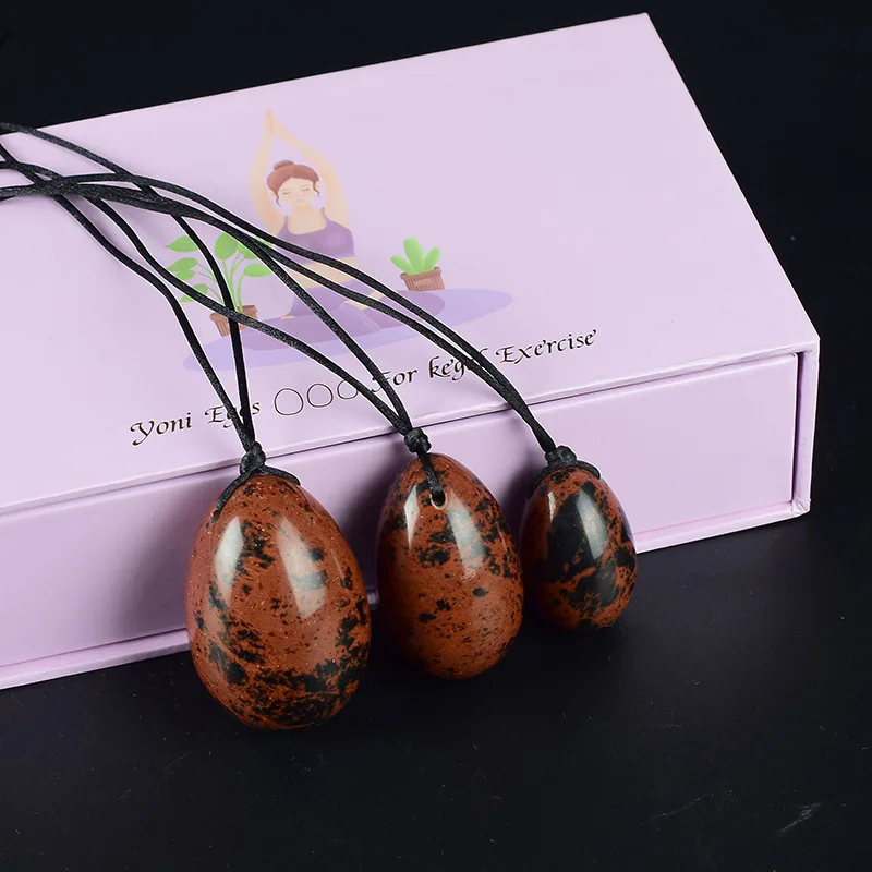 DIY Crystals Healing Stones Yoni Eggs Set in Box with logo Massage ...