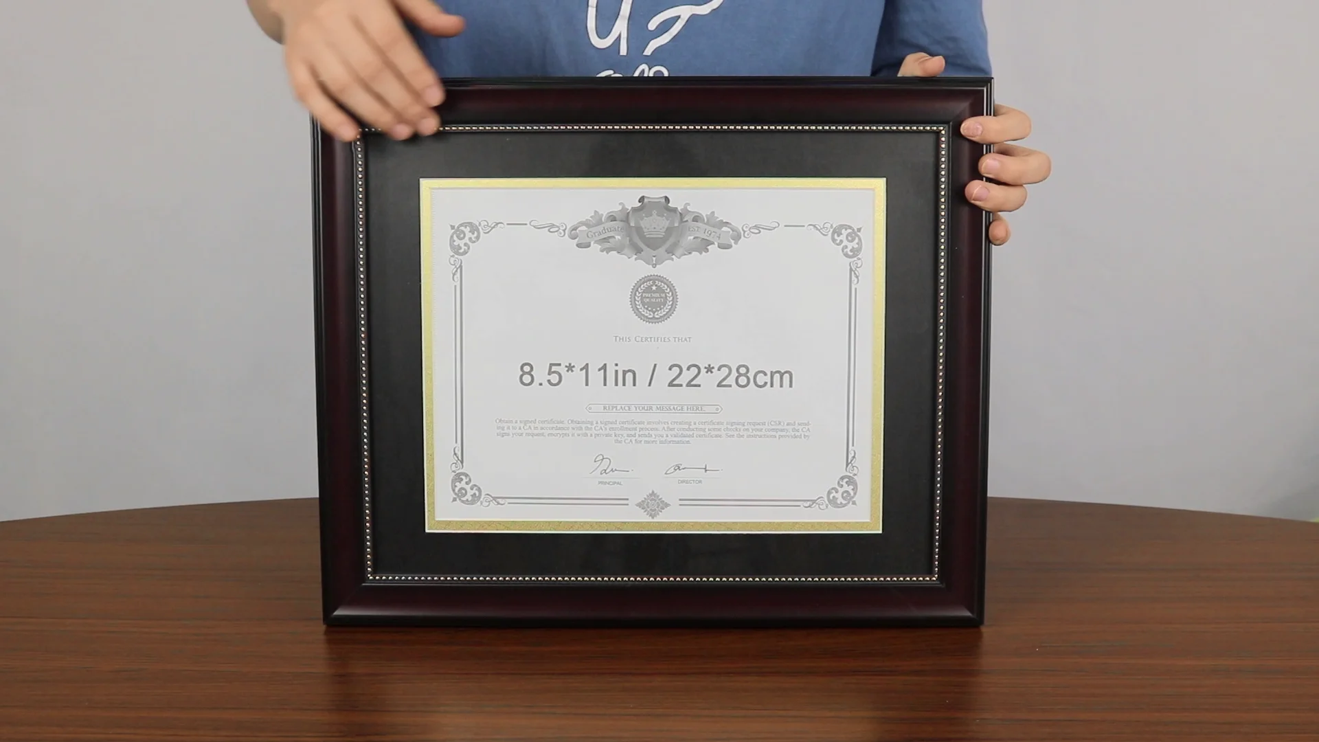Popular Document Display Diploma Frames,8.5*11/a4 Ps Certificate Frame ...