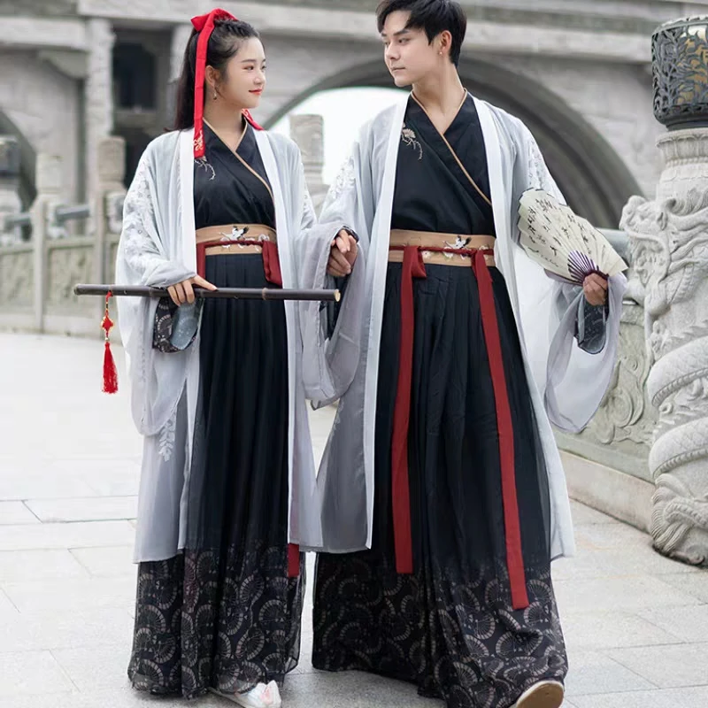 Hanfu Chino Tradicional De Talla Grande Para Hombres Y Mujeres,Disfraz ...