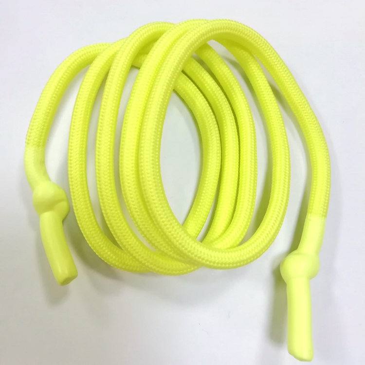 Custom Braided Round Drawstring Cord with Silicone Tips