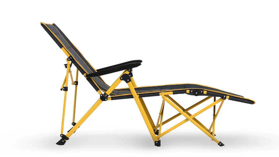 Deluxe 3 Position Adjustable Comfortable Deck-chair Reclining Camping ...
