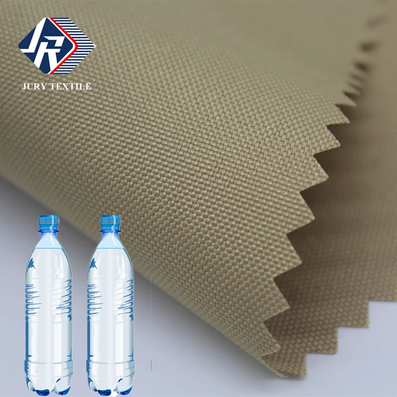 300D Eco-Friendly Rpet Plain Woven 100% Polyester Fabric