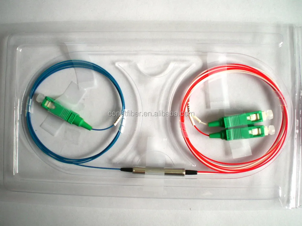 Optical Fiber 1x2 FWDM - 1310 1490 1550nm Coupler for FTTH