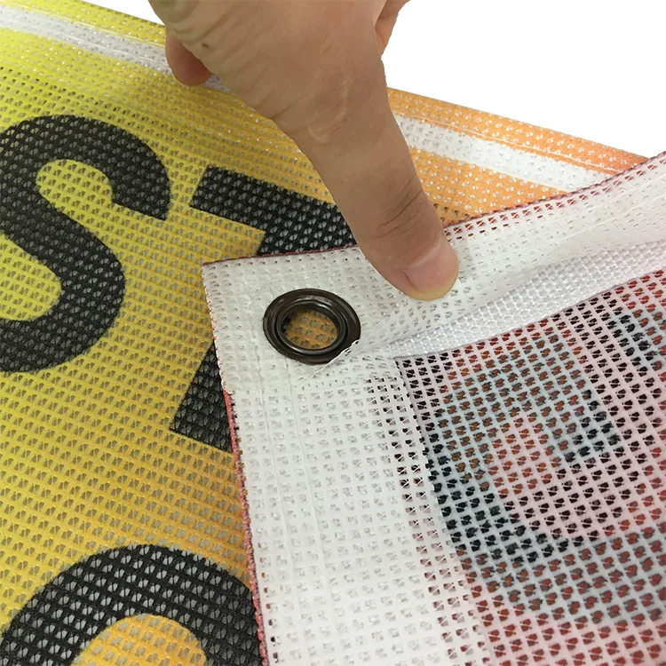 Airflow Mesh Banner Hanging Fence Scrim Cloth Banner for Promotional ...