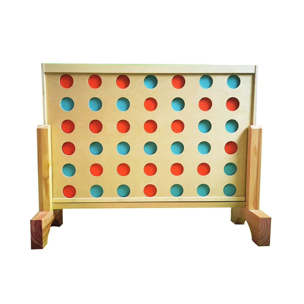 Wooden Connect Four Game Large Four In A Row Game Garden Outdoor Game ...