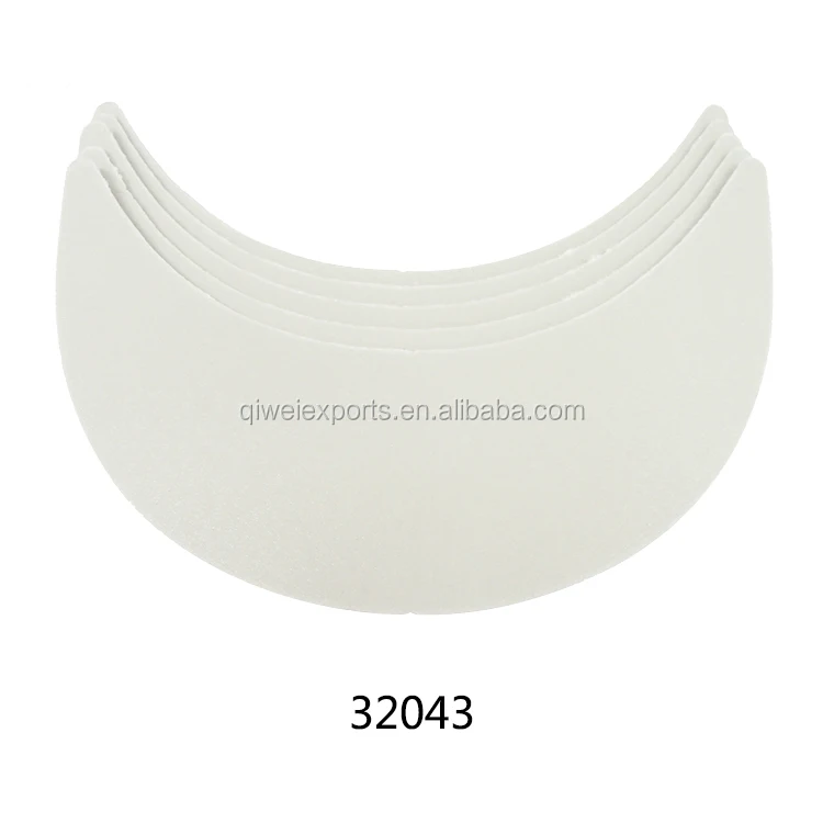 White Striped Cap Visor for Hats & Helmets - OEM Available