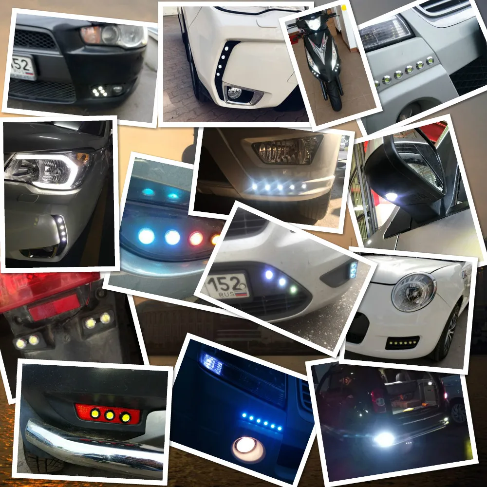 DIY LED Eagle Angle Eye Lights 2W DRL Daytime Running Lamps