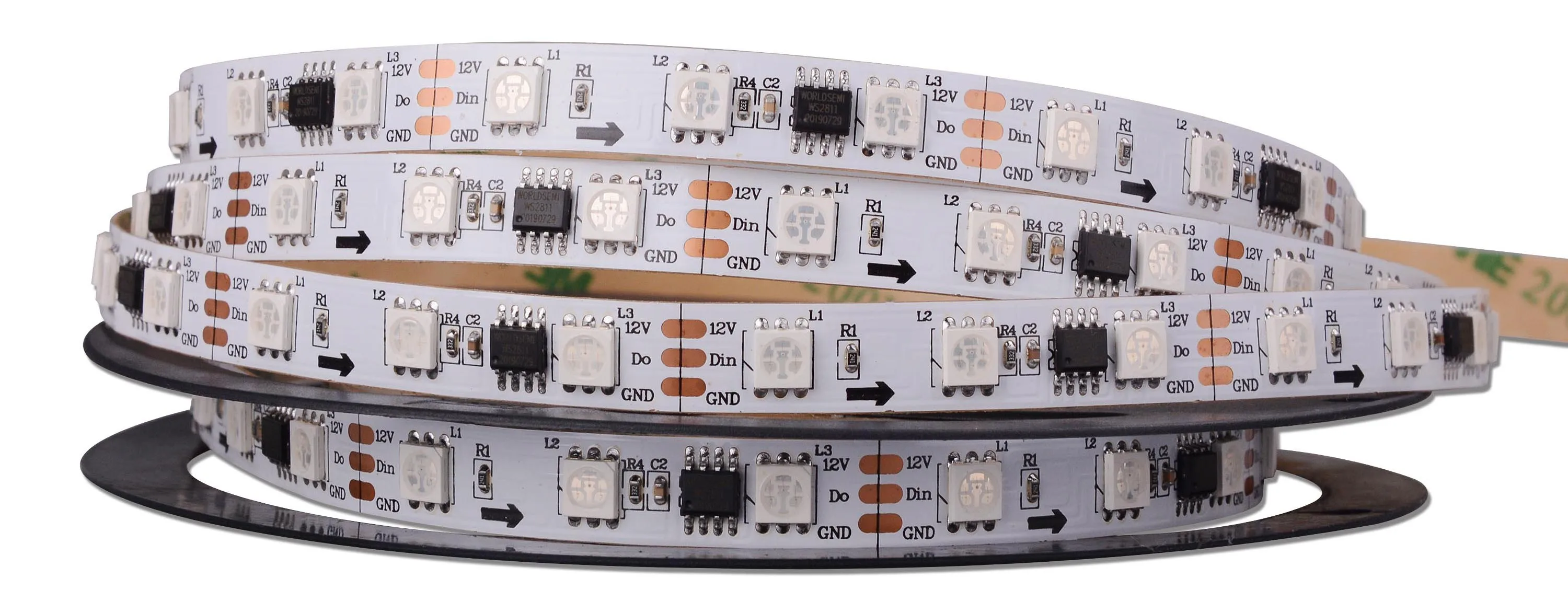 Ws2811 60leds Dream Color Led Strip Light - Buy Ws2811 Rgb Led Strip,Ws2811 60leds Dream Color ...