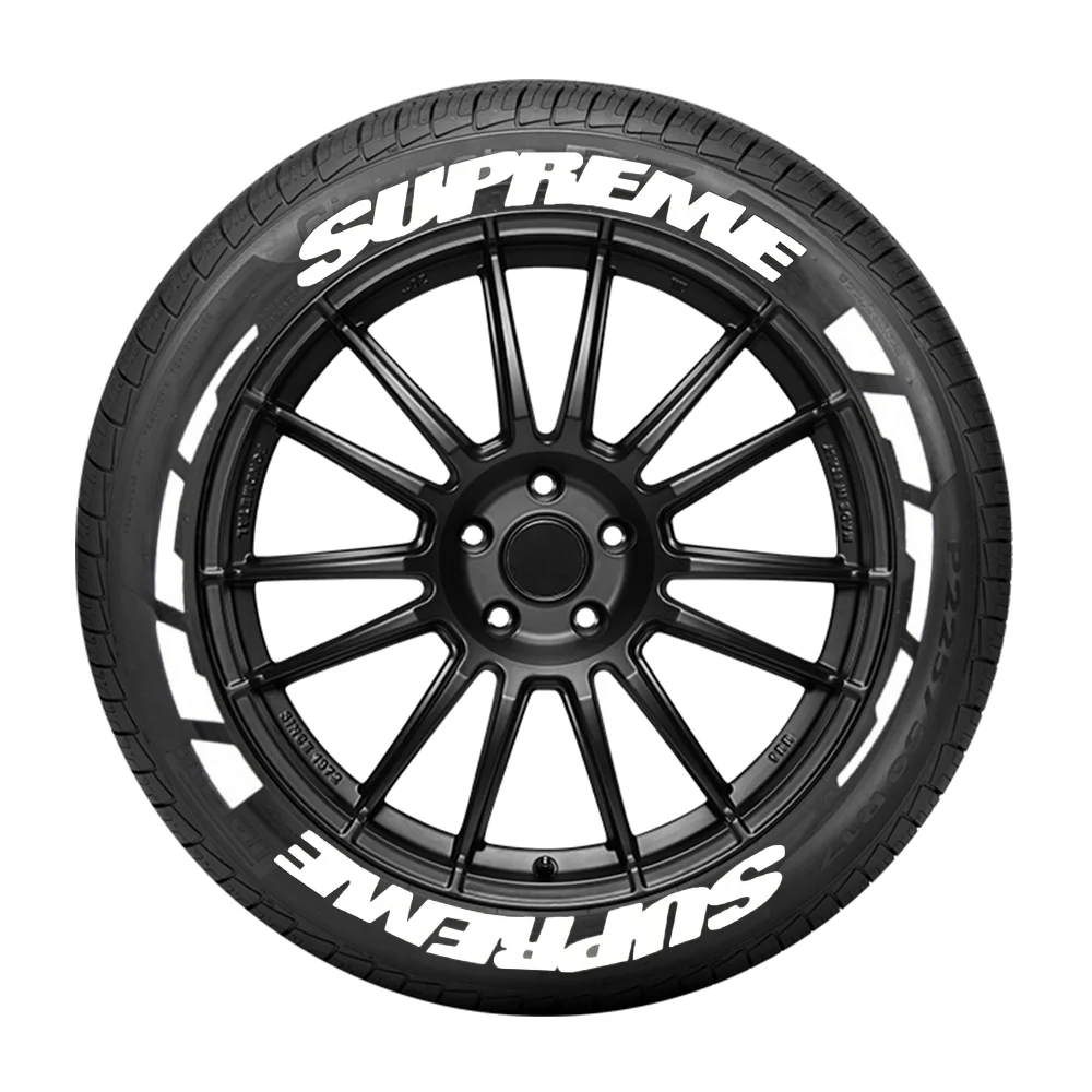 Multifunction Decorated Waterproof Pvc Rubber Tyre Car Decals Letter ...