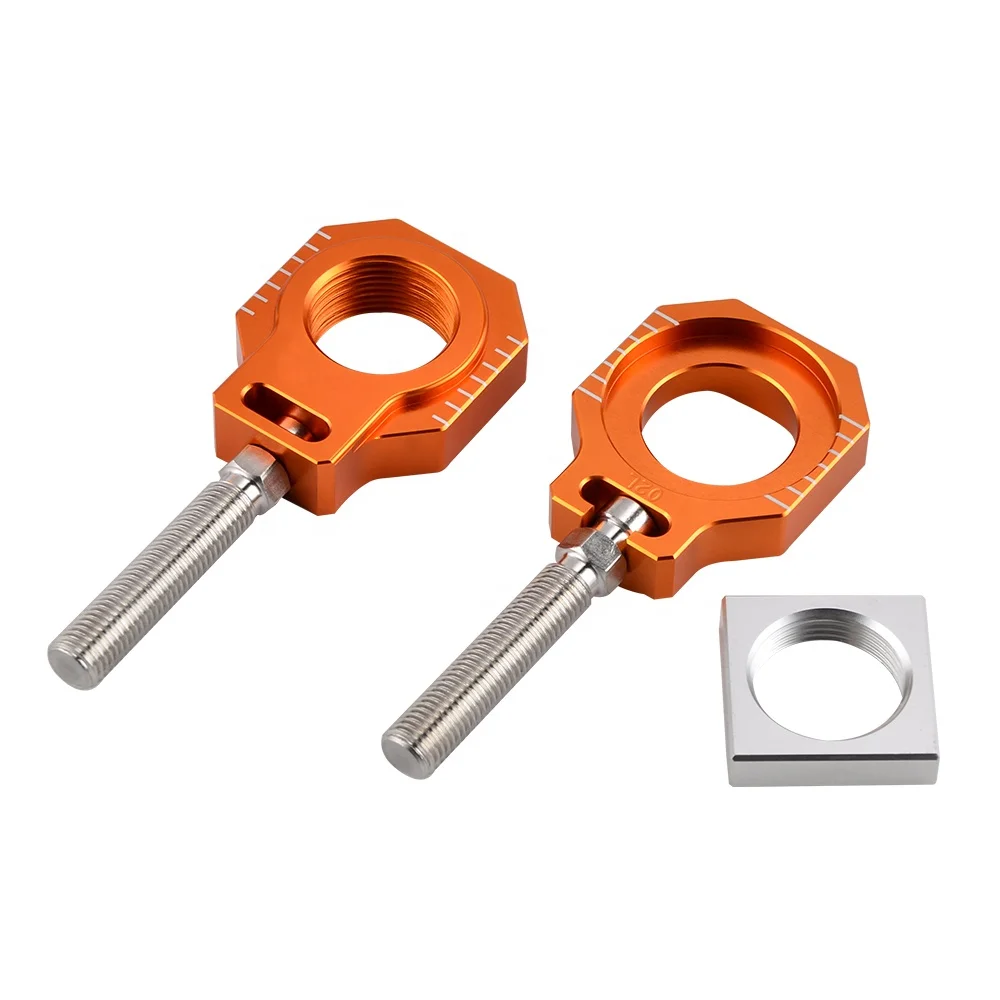 Nicecnc Motocross Rear Axle Blocks Chain Adjuster For Ktm 250sxf ...