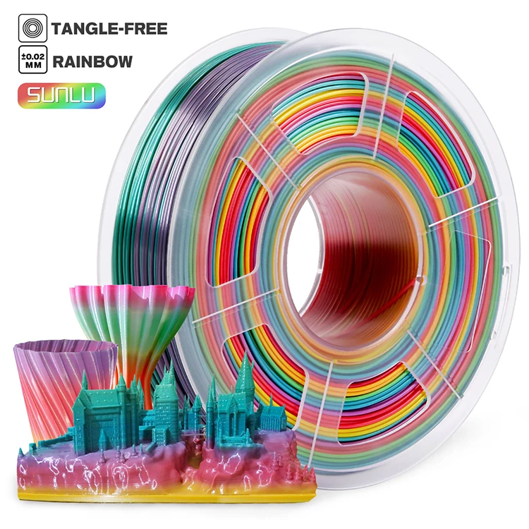 Sunlu Rainbow Filament 1.75 Mm 3mm 1kg For 3d Printers - Buy Filament ...