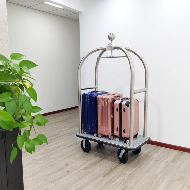 Hotel Lobby Birdcage Trolley - European Style & Durability