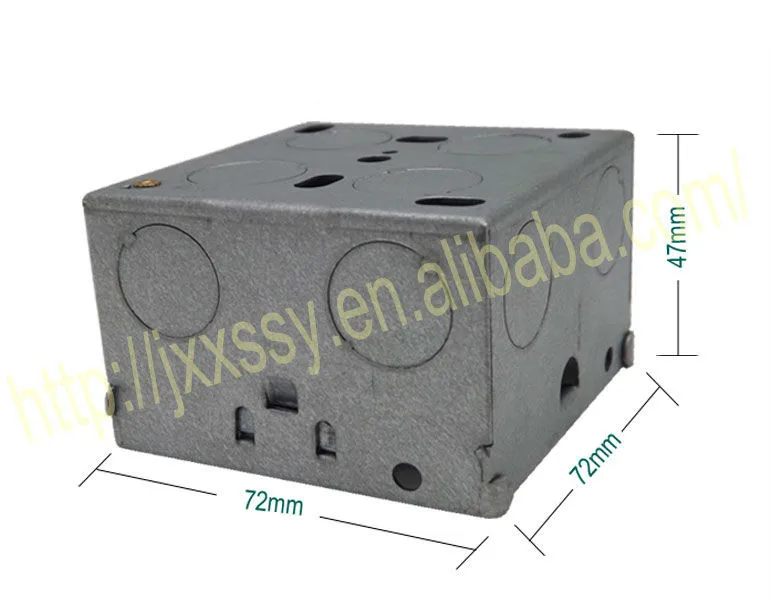 Metal British Standard 3x3 Gi Box Metal Electric Junction Box - Buy ...