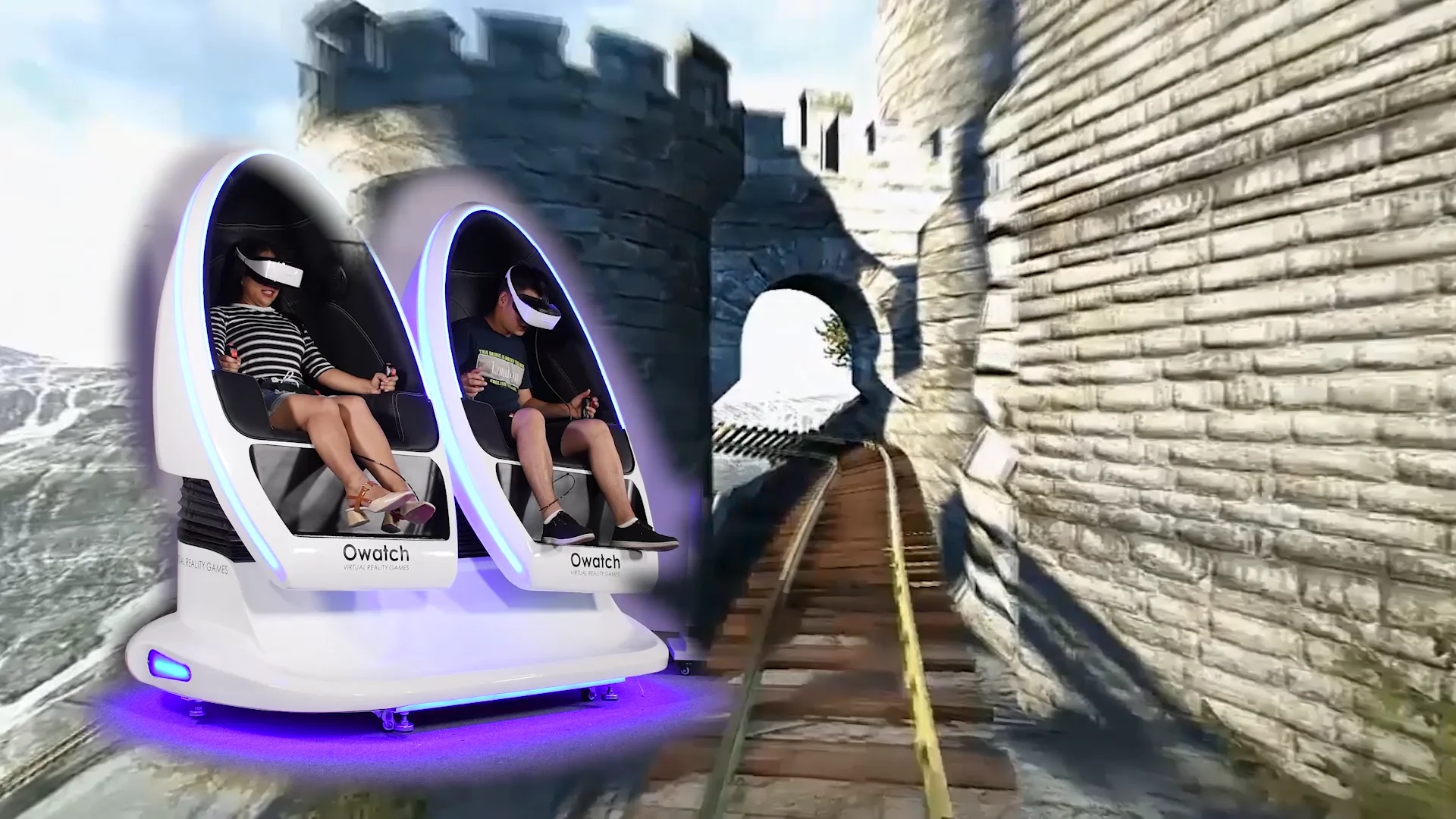 Hot Selling Egg Shape 9d Vr Cinema Virtual Reality Business 2 Seat Video Game Simulator 9dvr ...