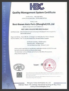 Best-Known Auto Parts (shanghai) Co., Ltd. - Starter, Alternator