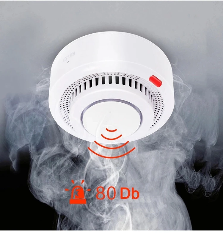 WiFi Smart Smoke Detector Sensor - 85DB Alarm for Home Safety | Tuya ...