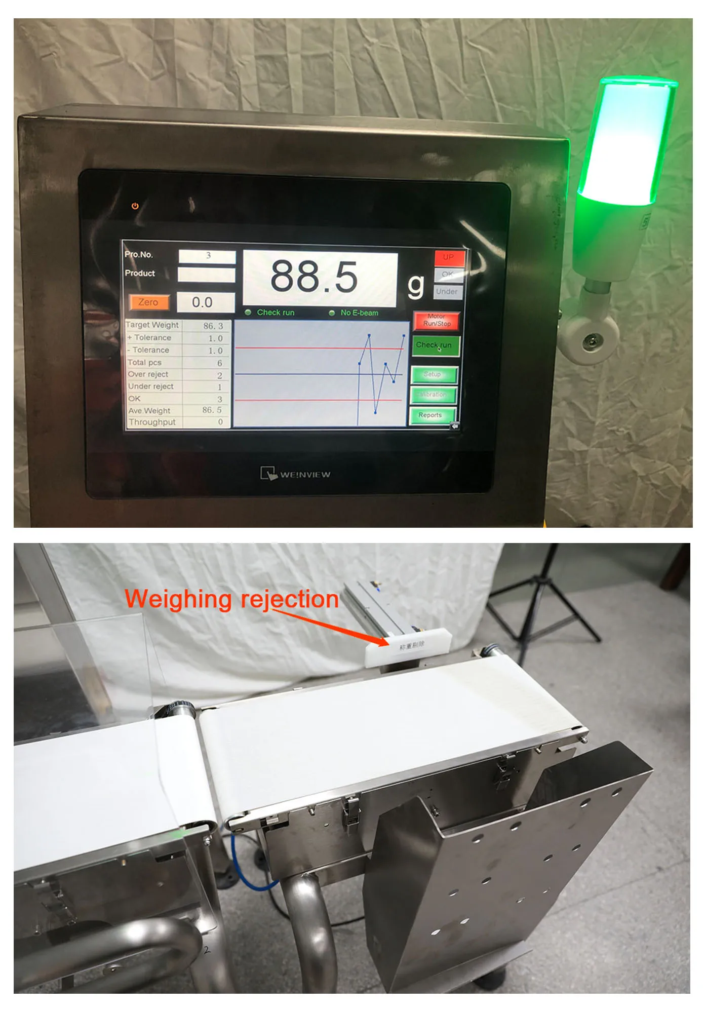 Automatic Online Small Packages Check Weigher Machine Weight Checker ...